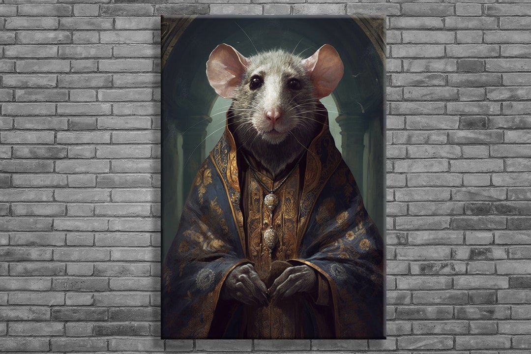 Gothic Necromancer Rat Print Dark Academia Poster Goth Gift - Etsy Portugal