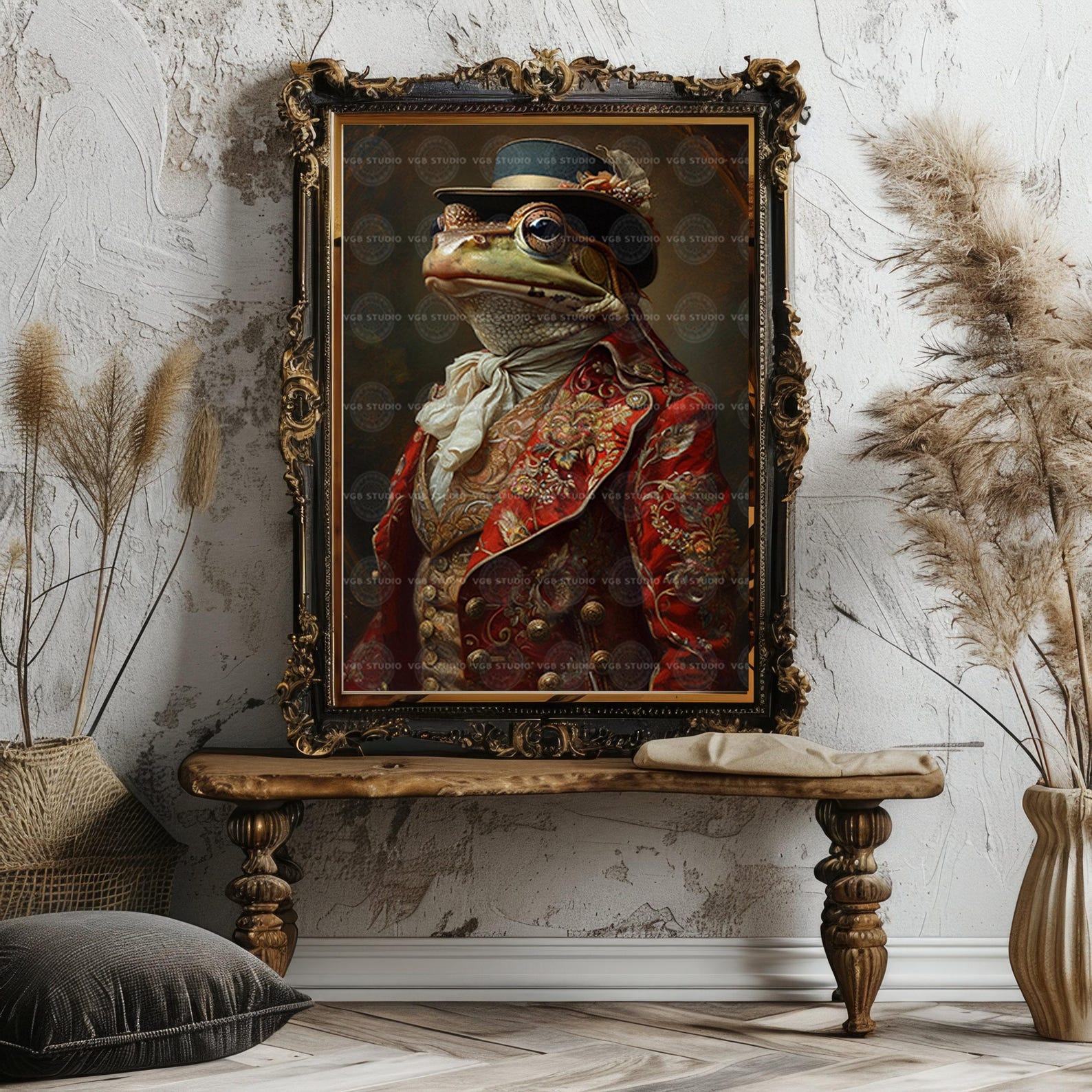 Victorian Frog Aristocrat Toad Gentleman Giclee, Vintage Painting Wall ...