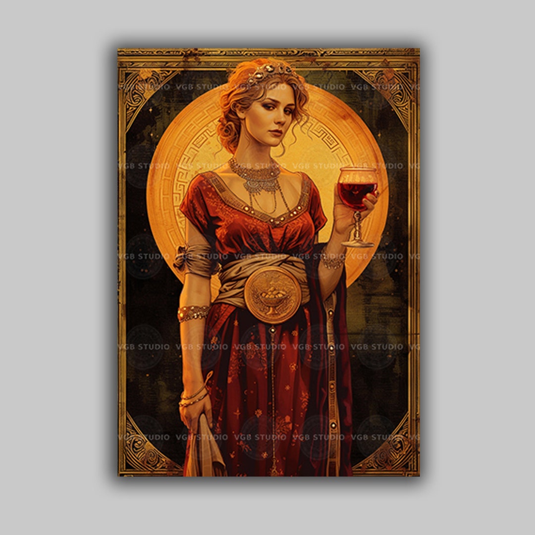 Circe Greek Sorcery Goddess Withcraft Fine Art Giclee, Baroque Painting ...