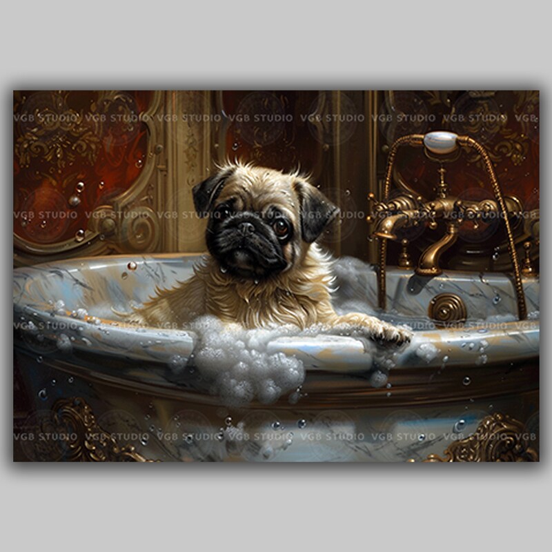 Pug Dog Art - Etsy