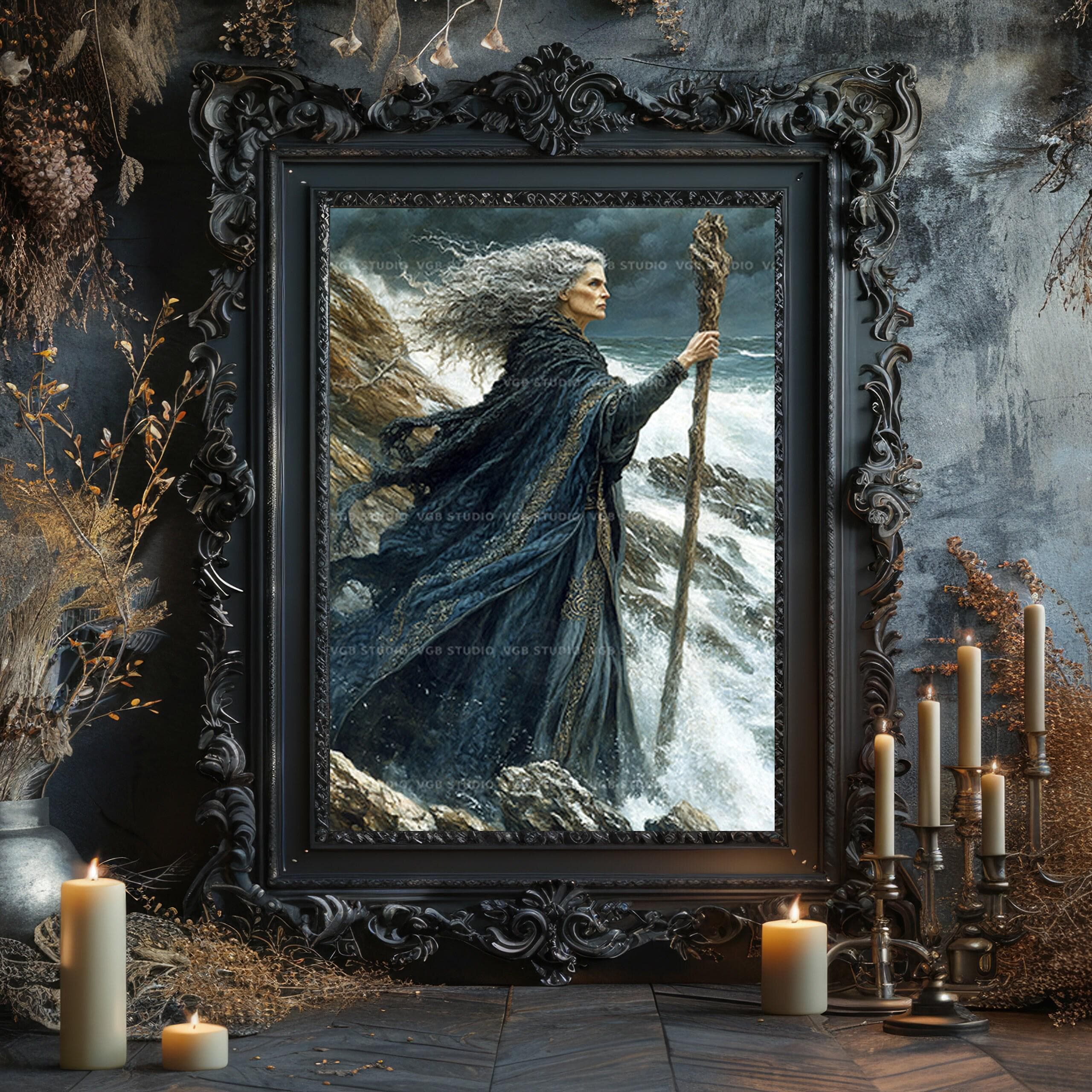 Cailleach Celtic Goddess Art Print Mythology Wall Art Ancient Winter ...