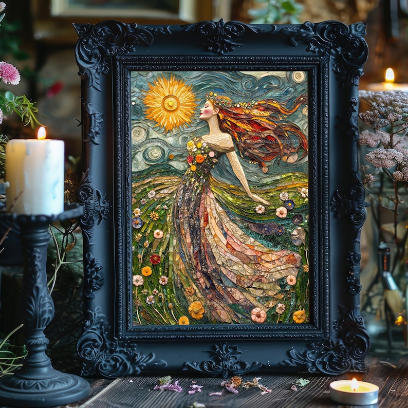 Aine Celtic Goddess Art Print Irish Goddess of Sun and Summer Divine ...