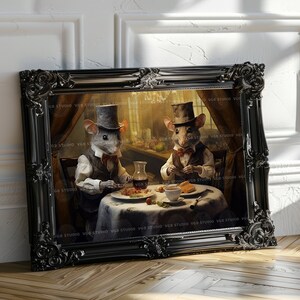 Gothic Rat Victorian Mouse Gentleman Poster Fine Art Print, Painting ...