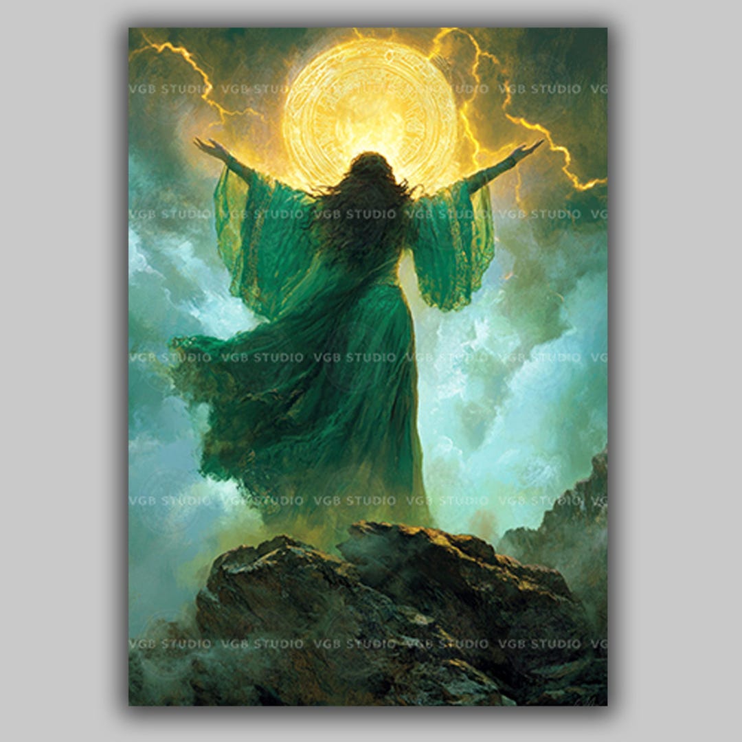 Sunna Sol Norse Sun Goddess of Daylight Warmth Protection Radiant Halo ...