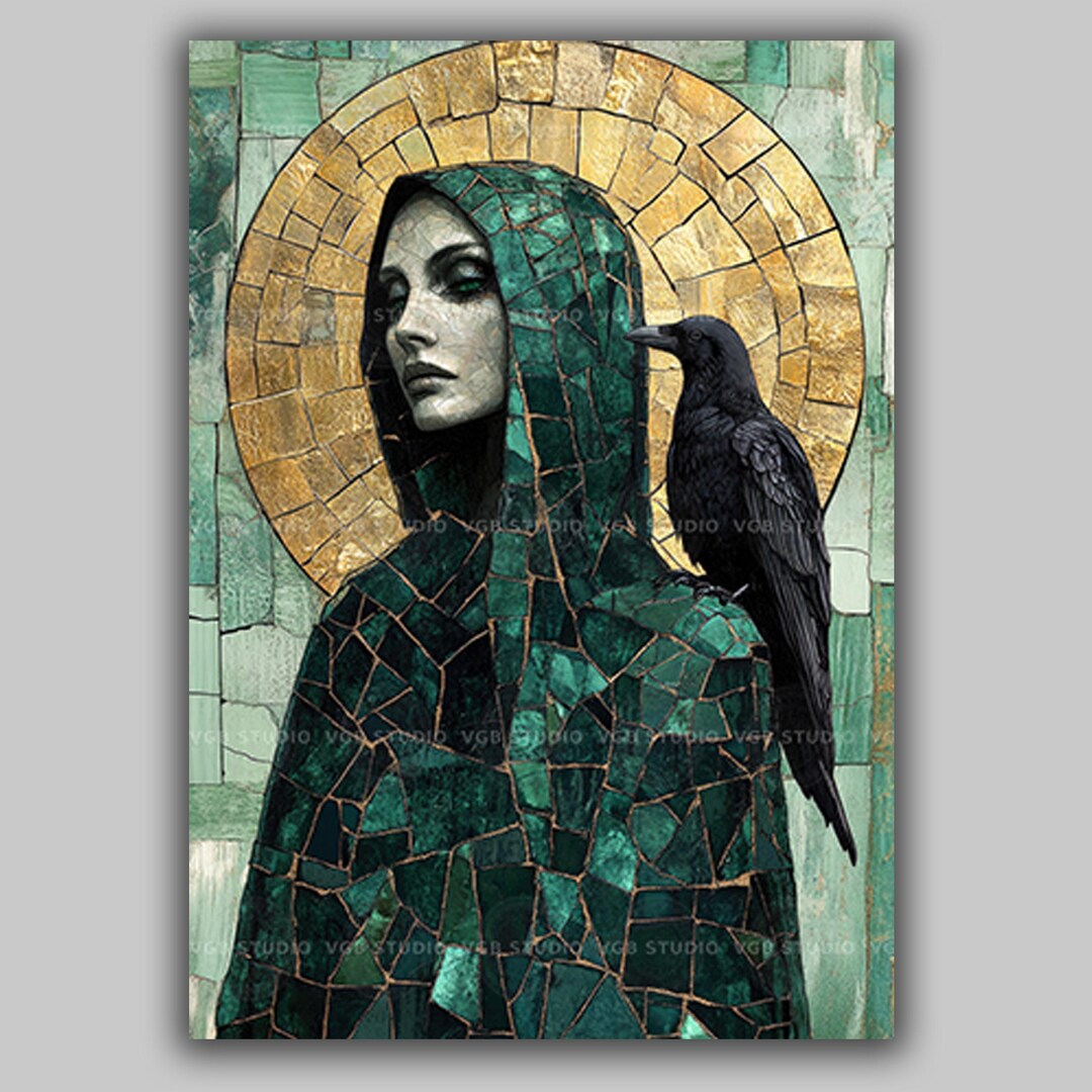 The Morrigan Goddess of War Fate and Prophecy Celtic Raven Goddess Dark ...
