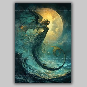 Tiamat Dragon Goddess Wall Art - Etsy