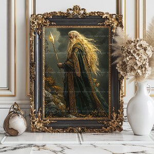 Lugh Celtic God Warrior of Sun and Light With Magic Spear Fine Art ...