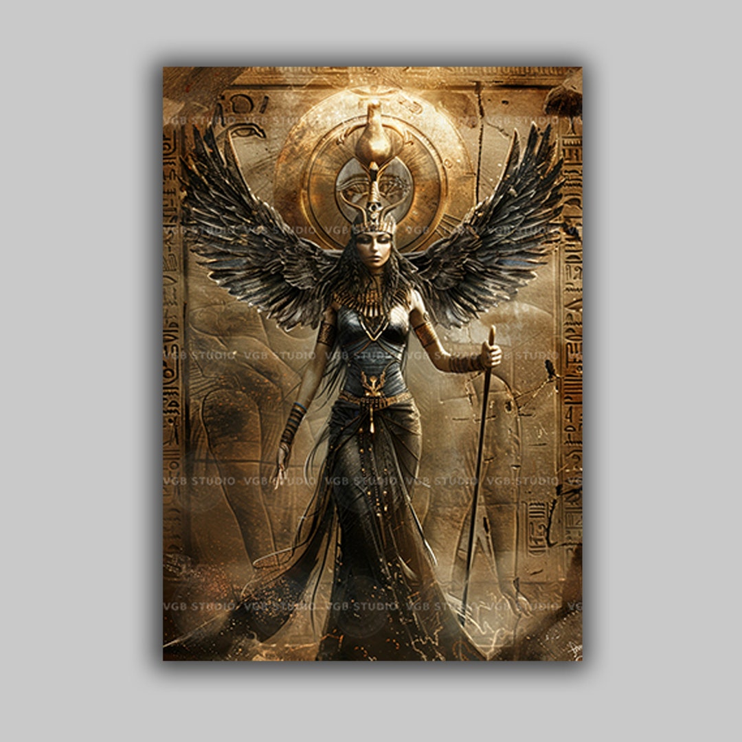 Egyptian Goddess Isis of Moon and Magic Fine Art Giclee, Baroque ...