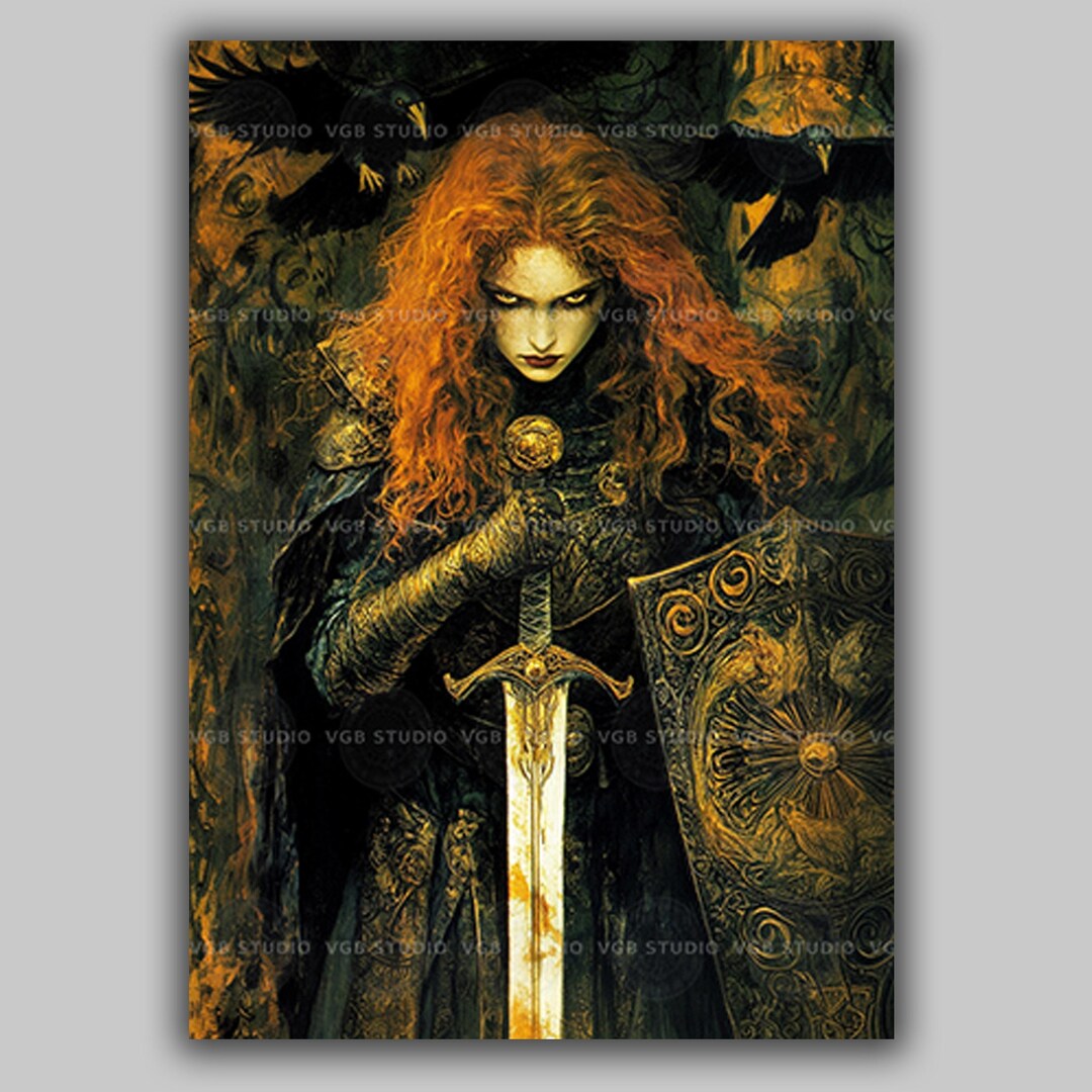 Badb Catha Art Print Celtic Battle Goddess Irish Mythology Raven ...