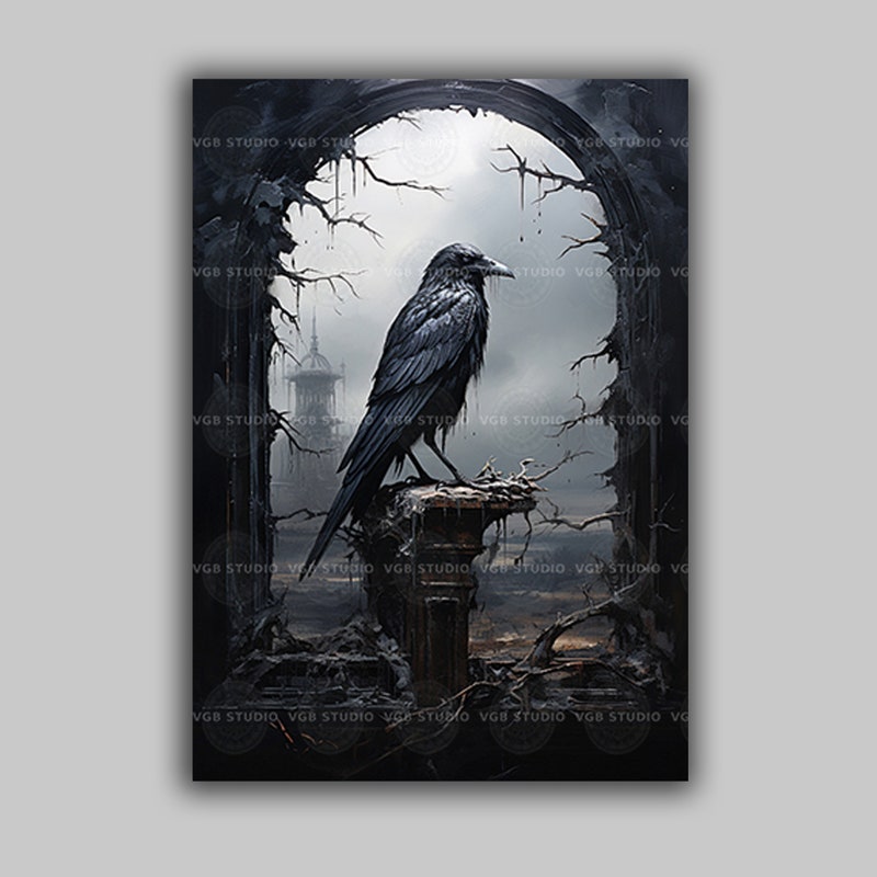 Raven Artwork - Etsy