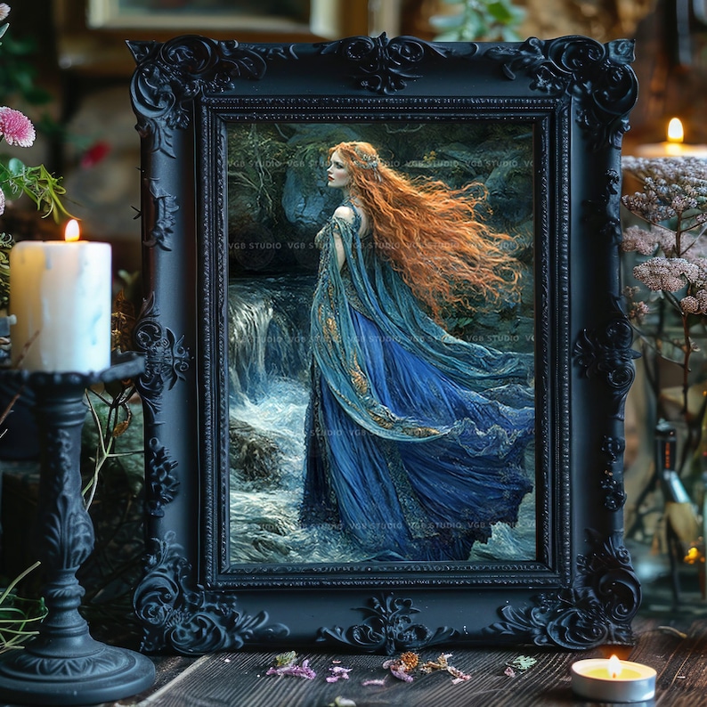 Boann Art Print Celtic Goddess River Mythology Irish Divine Feminine ...