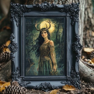 Sadhbh Celtic Goddess of Transformation and Nature Art Print, Spiritual ...