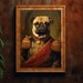 Gothic Pug Dog Victorian Rennasaince Gentleman Fine Art Giclee, Vintage ...