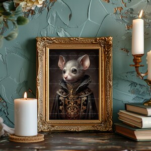 Gothic Mouse Renaissance Prince Regal Victorian Mice, Baroque Poster ...