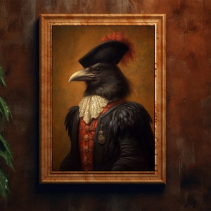 Victorian Crow Renaissance Raven Aristocratic Black Raven - Etsy