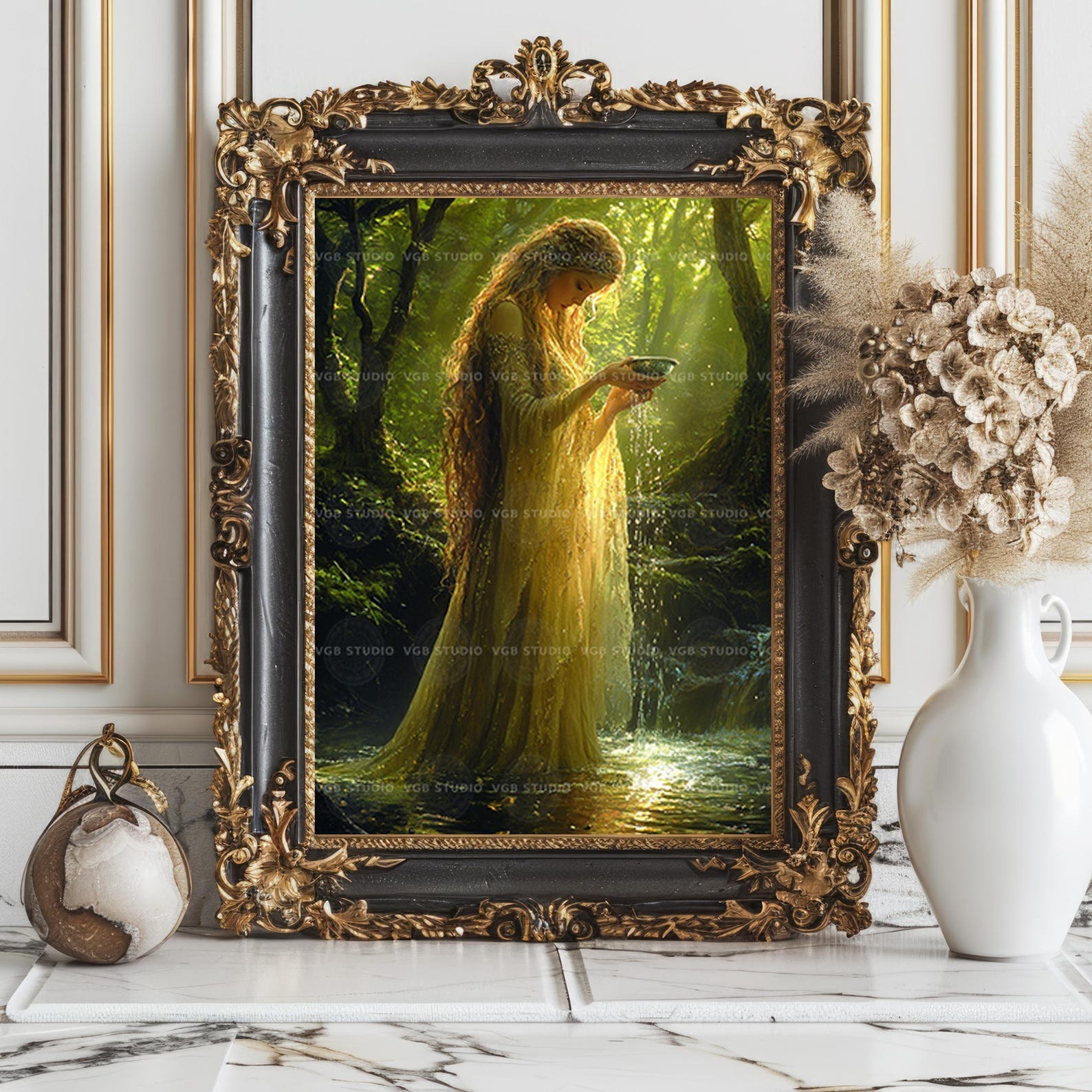 Danu Art Print Celtic Goddess Water Spirit Irish Mythology Sacred ...