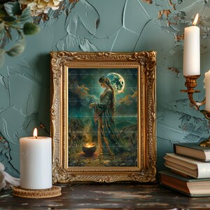 Ceridwen Celtic Welsh Goddess Knowledge Magic Deity, Cerridwen Fine Art ...