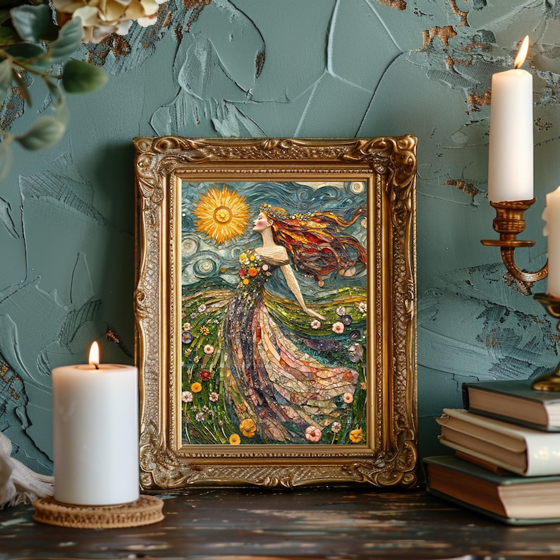 Aine Celtic Goddess Art Print Irish Goddess of Sun and Summer Divine ...