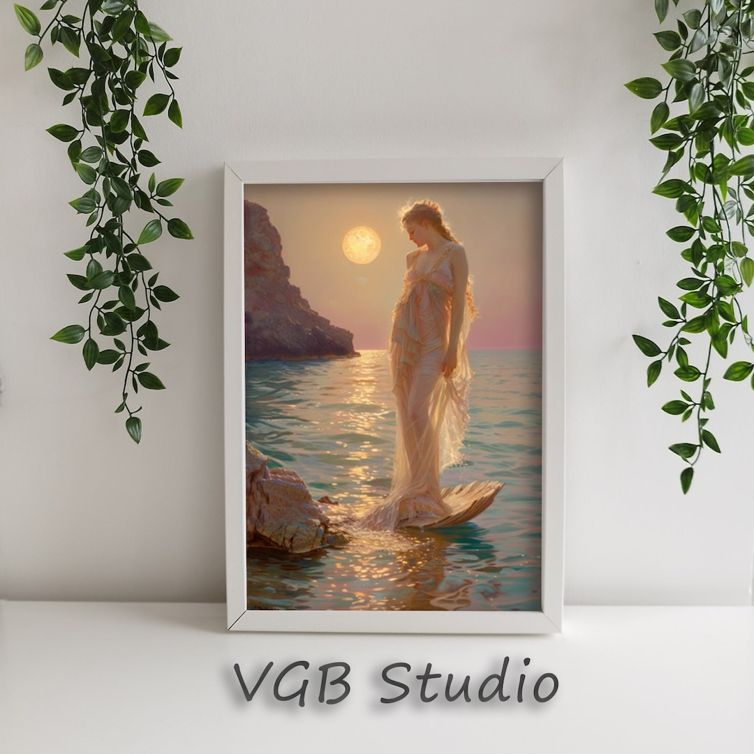Aphrodite Greek Goddess of Love and Beauty, Birth of Venus Myth Fine ...