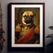 Gothic Pug Dog Victorian Rennasaince Gentleman Fine Art Giclee, Vintage ...