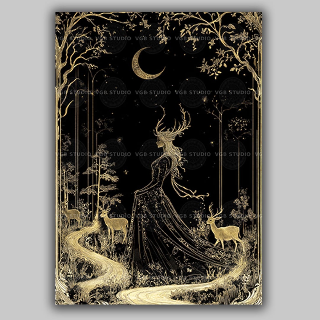 Elen of the Ways Celtic Goddess of Paths and Deer Forest Deity Pagan ...