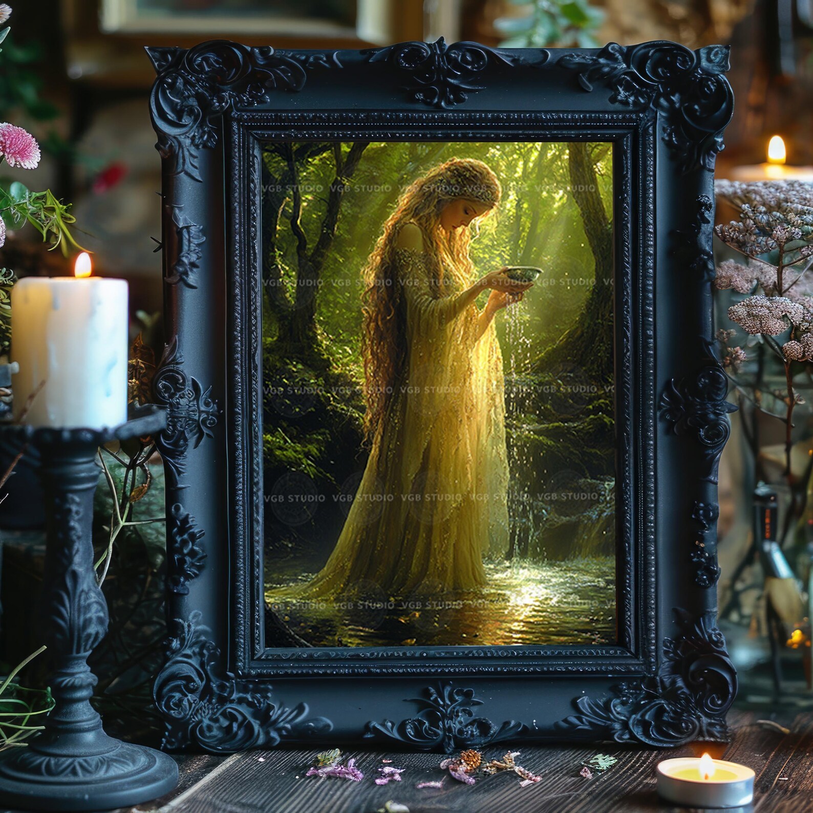 Danu Art Print Celtic Goddess Water Spirit Irish Mythology Sacred ...