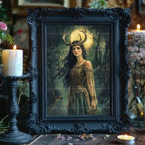 Sadhbh Celtic Goddess of Transformation and Nature Art Print, Spiritual ...