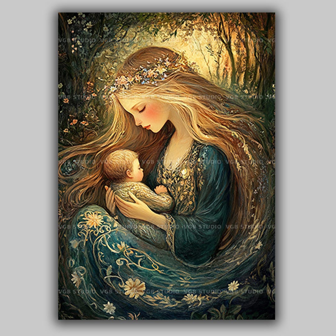 Modron Celtic Goddess of Motherhood and Nature Wall Decor, Mythological ...