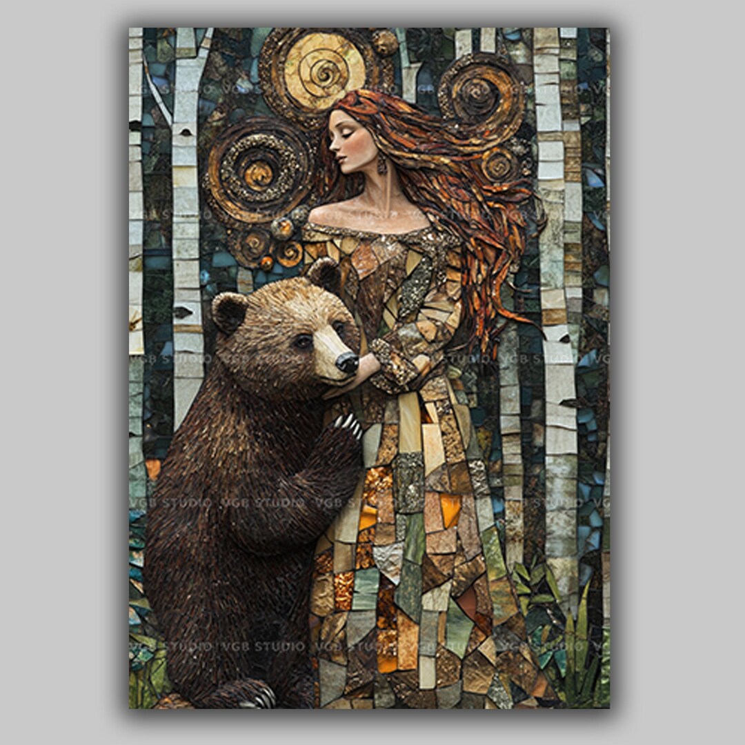Artio Goddess Wall Art Celtic Bear Spirit Print Nature Goddess Decor ...