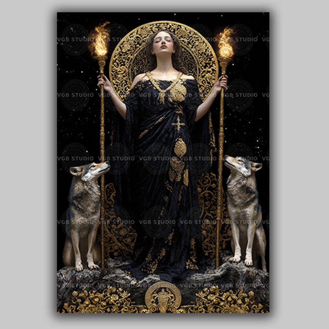 Hecate Greek Goddess of Magic and the Crossroads Mythology Fine Art ...