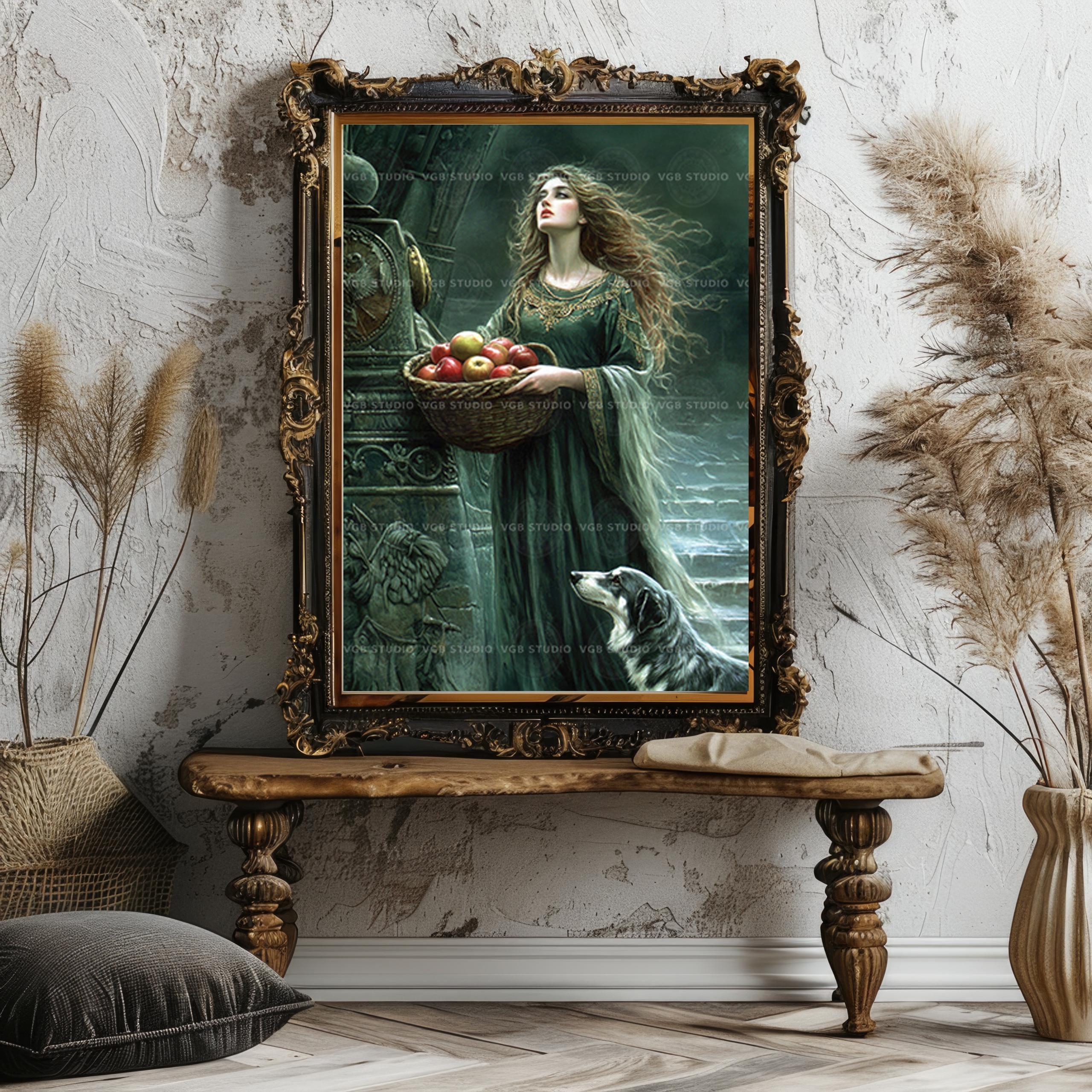 Nehalennia Goddess of Protection and Trade, Celtic Mythology Artwork ...