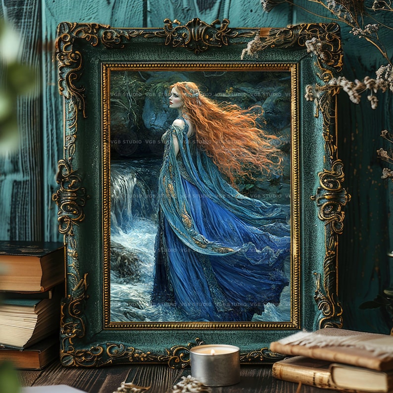 Boann Art Print Celtic Goddess River Mythology Irish Divine Feminine ...