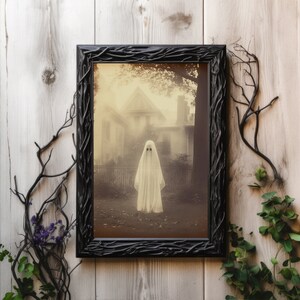 Ghost Haunted House Sepia Vintage Photo, Horror Creepy Fine Art Giclee ...