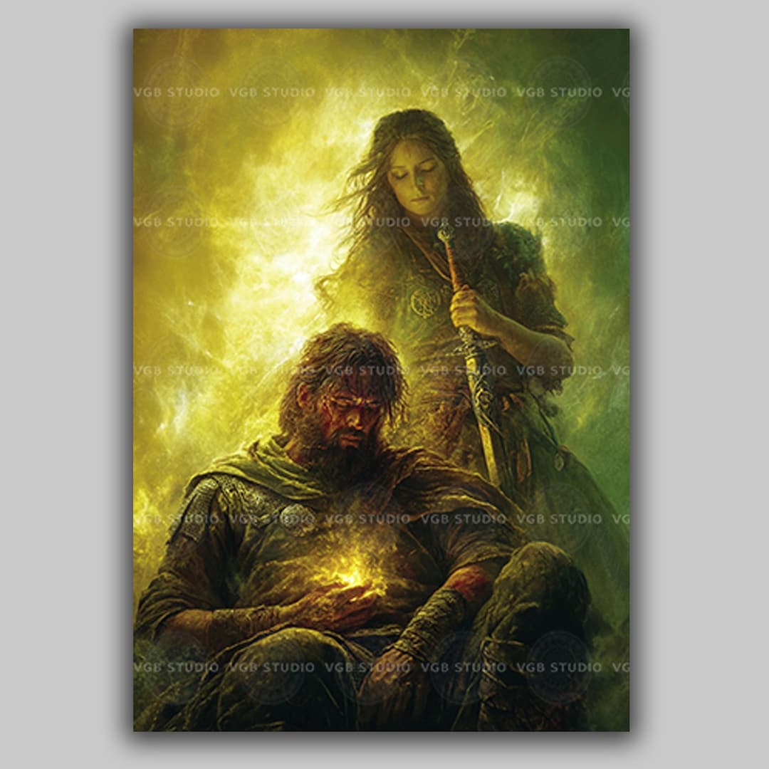 Brigid Celtic Goddess Art Print Irish Mythology Pagan Deity of Healing ...