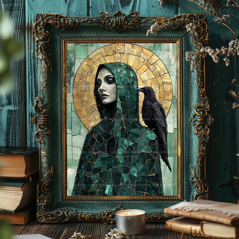 The Morrigan Goddess of War Fate and Prophecy Celtic Raven Goddess Dark ...