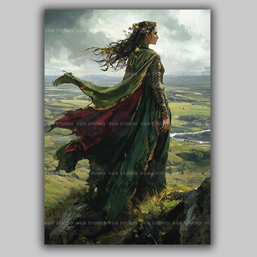 Fodla Celtic Goddess of Sovereignty Ireland Mythology Art Print Irish ...