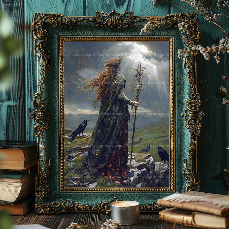 The Morrigan Wall Art Print, Irish Celtic Goddess of War and Fate ...