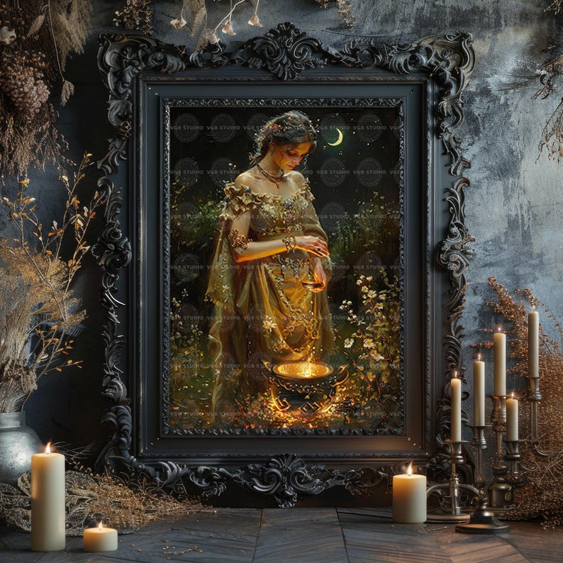 Ceridwen Celtic Welsh Goddess Underworld, Inspiration Deity Fine Art ...