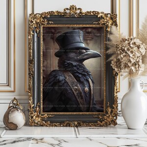 Gothic Crow, Gothic Raven, Art Poster Print, Baroque Poster, Giclee ...