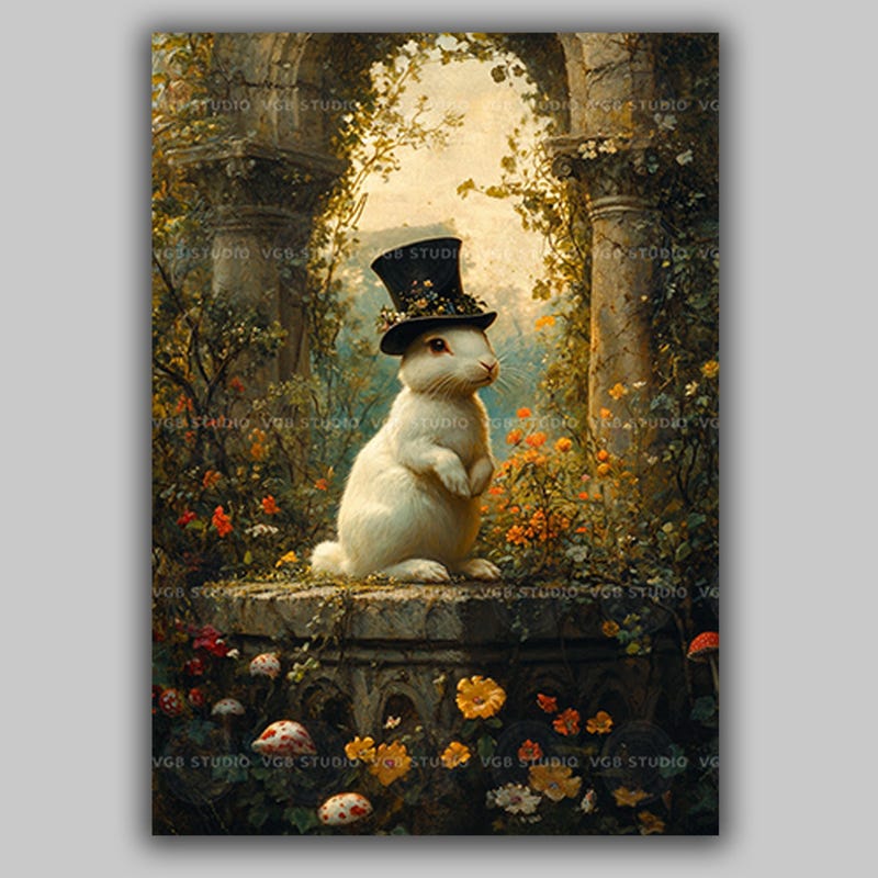 White Rabbit Top Hat - Etsy