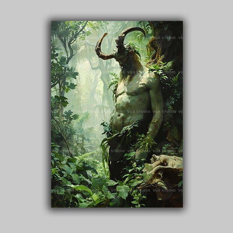 Pan Nature God Art - Etsy UK