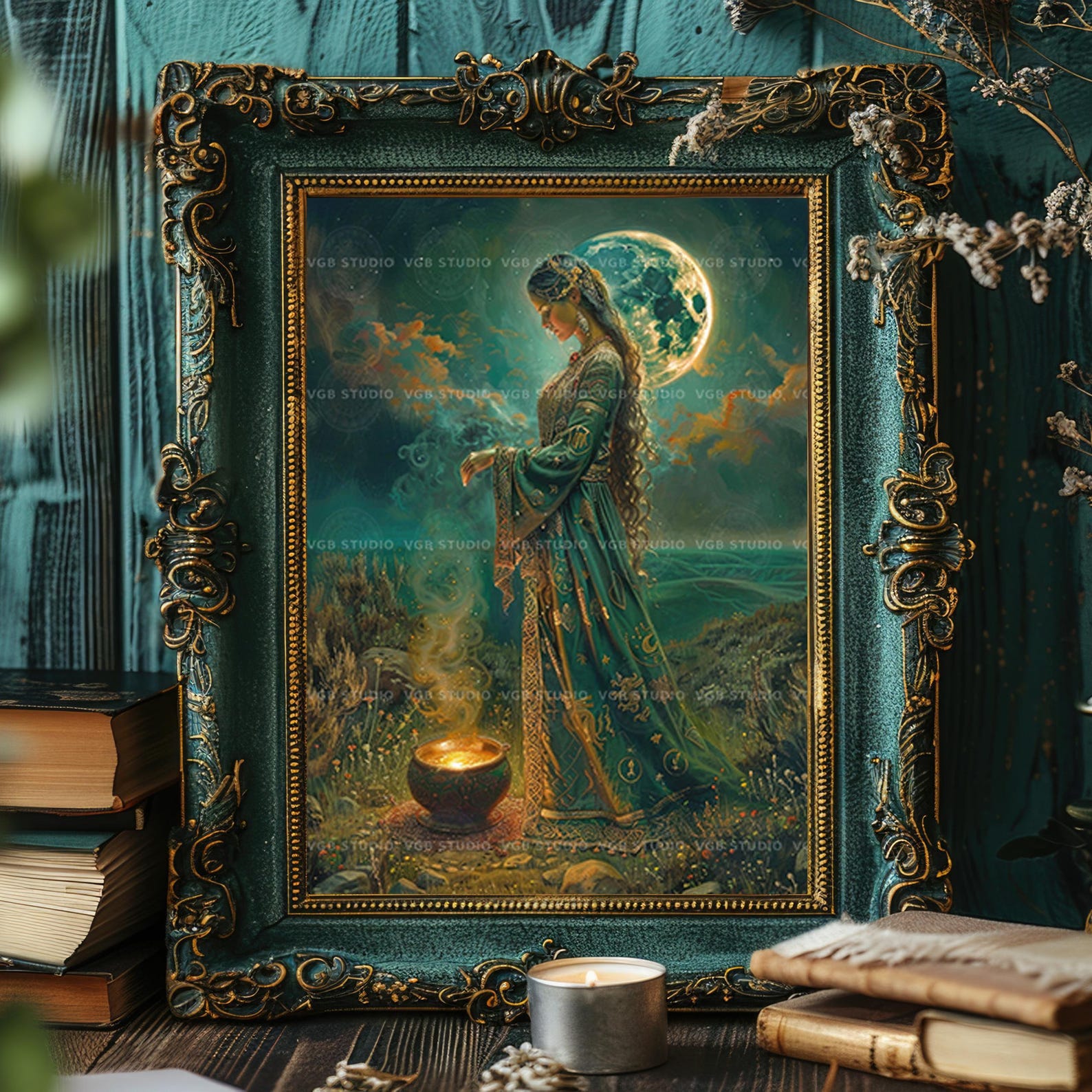 Ceridwen Celtic Welsh Goddess Knowledge Magic Deity, Cerridwen Fine Art ...