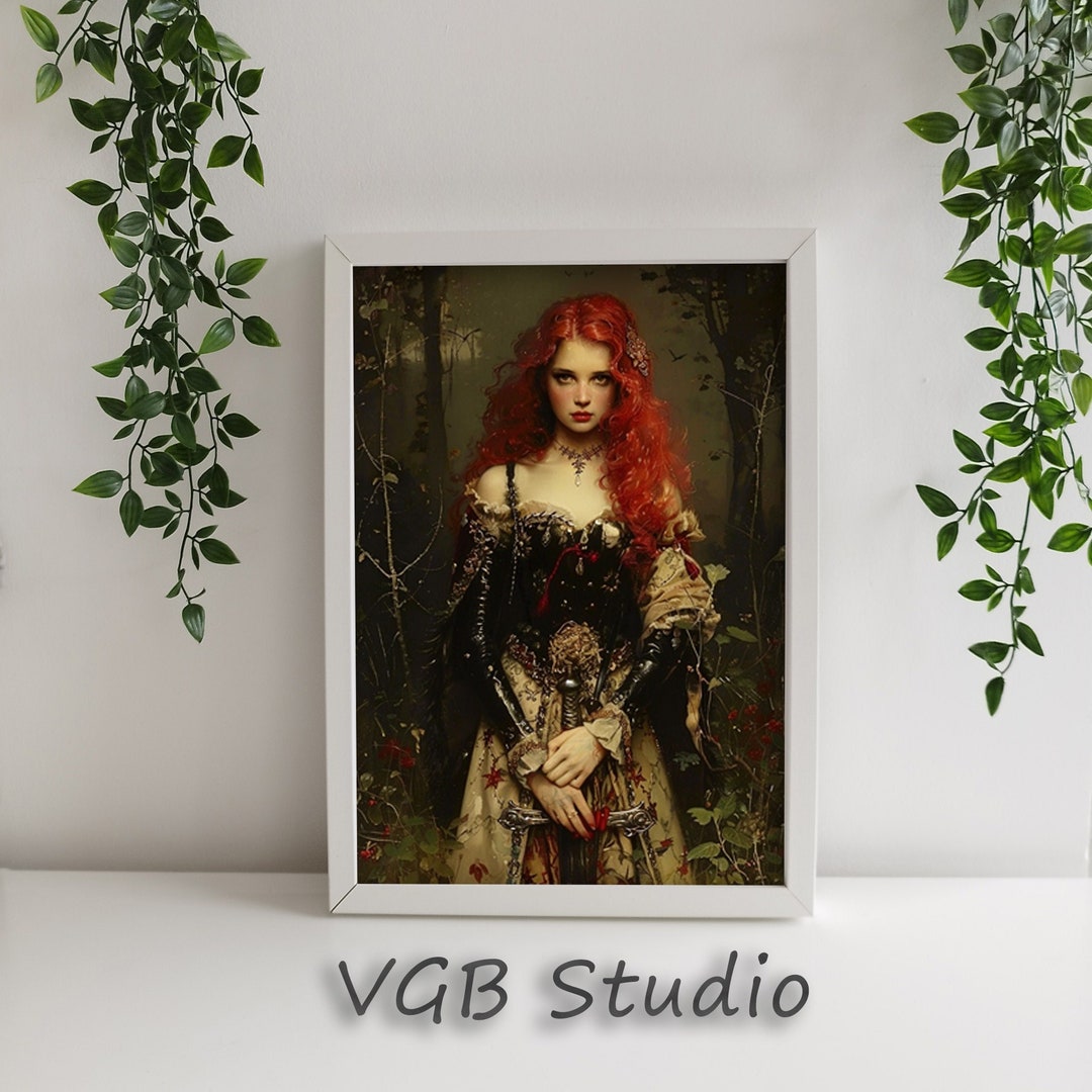 Macha Goddess of War Print, Celtic Pagan Witchcraft Wicca Art, Morrigan ...