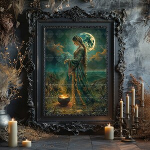 Ceridwen Celtic Welsh Goddess Knowledge Magic Deity, Cerridwen Fine Art ...