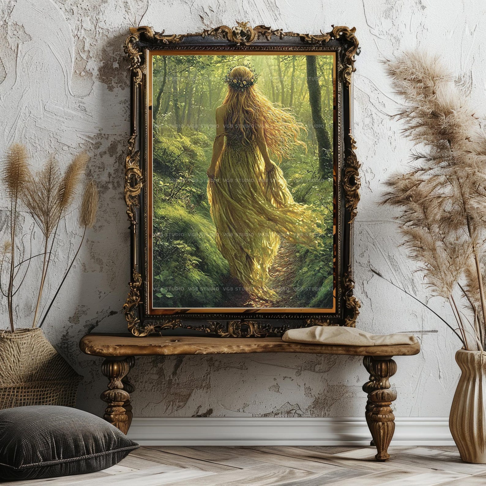 Nemetona Celtic Goddess of Nature and Sacred Grove Print, Sanctuary and ...