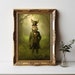 Gothic Victorian Irish Rabbit Print, Victorian Bunny Portrait Painting ...