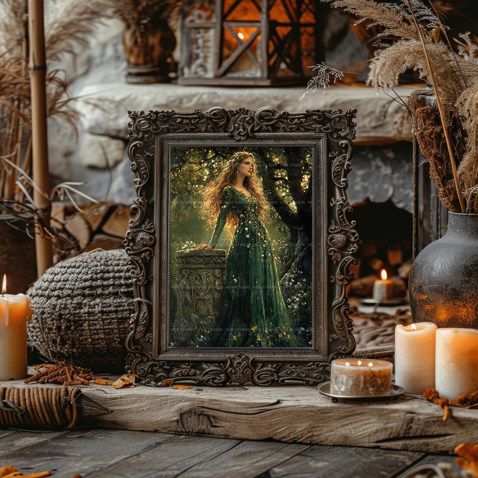 Nemetona Art Print Celtic Goddess Sacred Grove Nature Spirit Forest ...