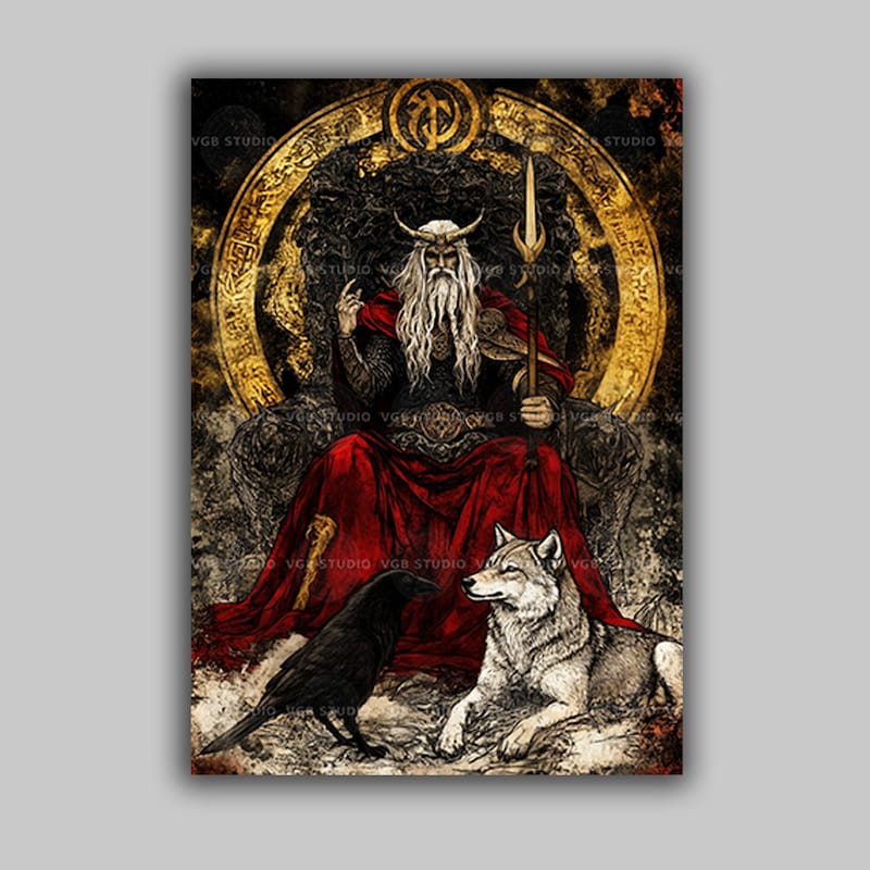 Odin Painting - Etsy UK