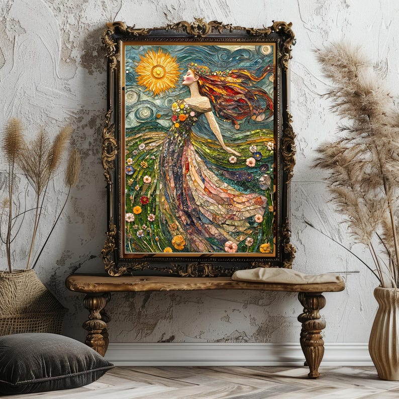 Aine Celtic Goddess Art Print Irish Goddess of Sun and Summer Divine ...