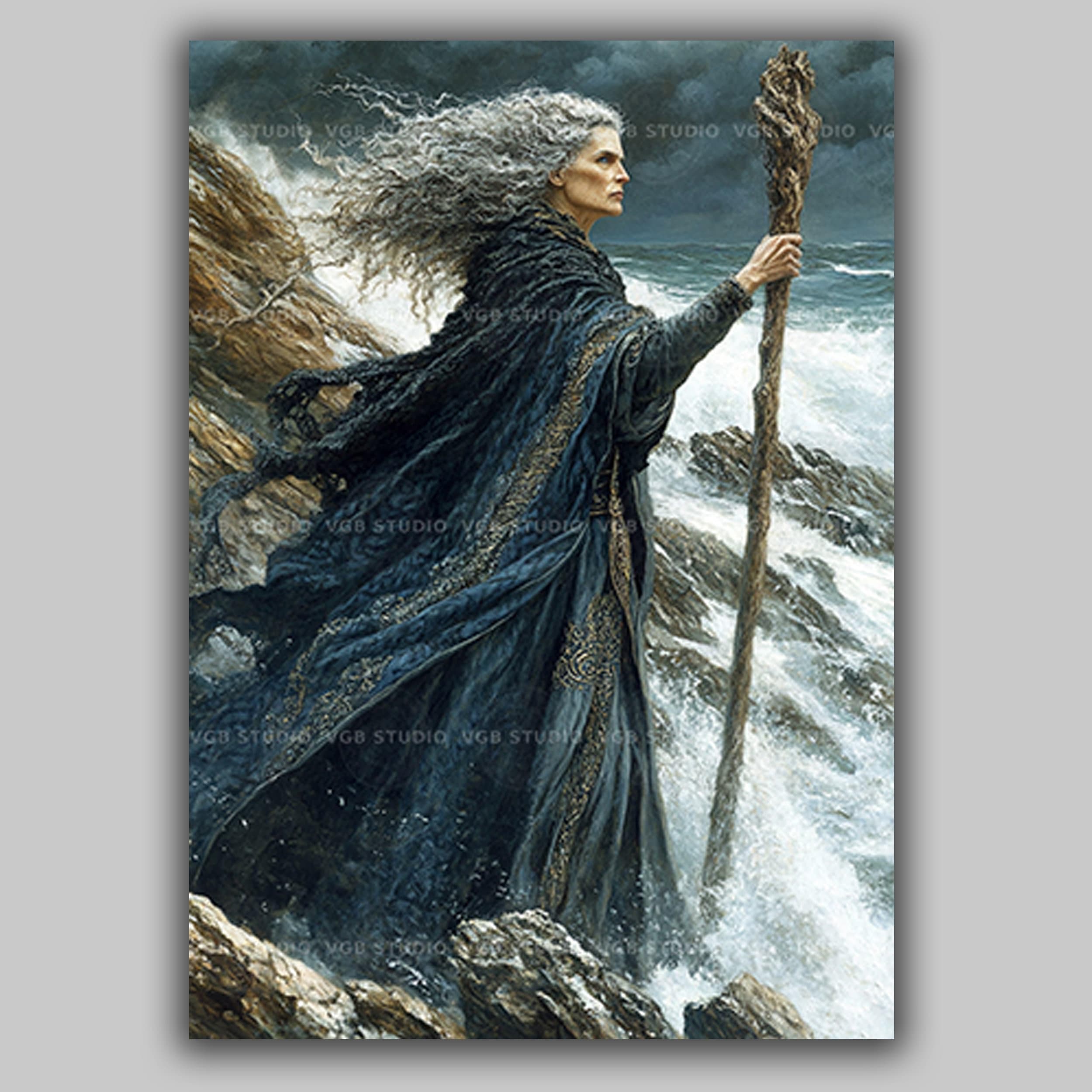 Cailleach Celtic Goddess Art Print Mythology Wall Art Ancient Winter ...
